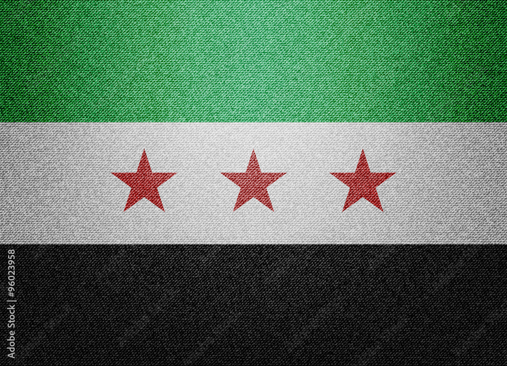 Syrian opposition Flag Stock Vector | Adobe Stock