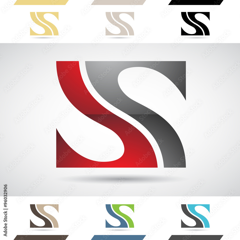 Logo Shapes and Icons of Letter S Stock Illustration | Adobe Stock