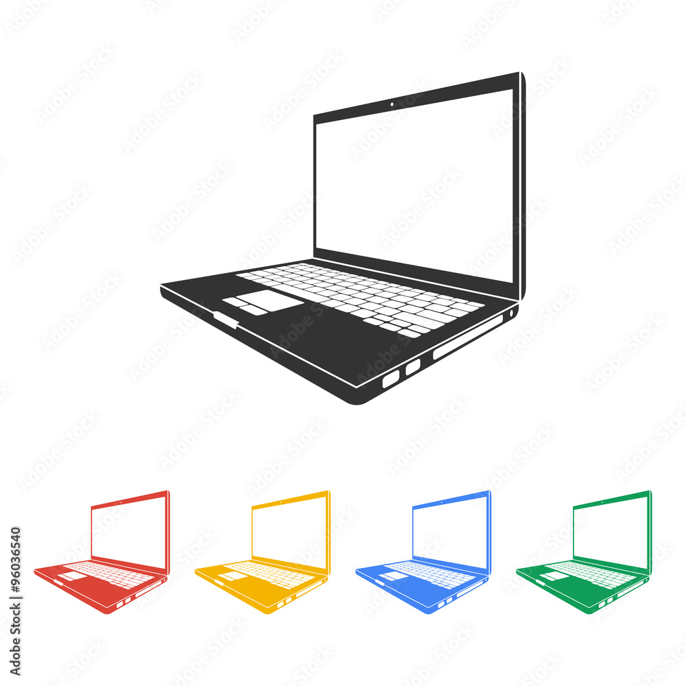 Laptop Icon illustration Stock Vector | Adobe Stock