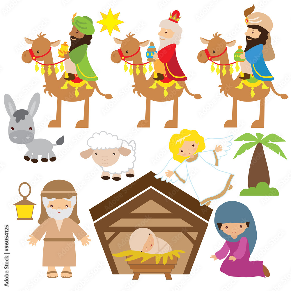 Nativity vector illustration Stock Vector | Adobe Stock