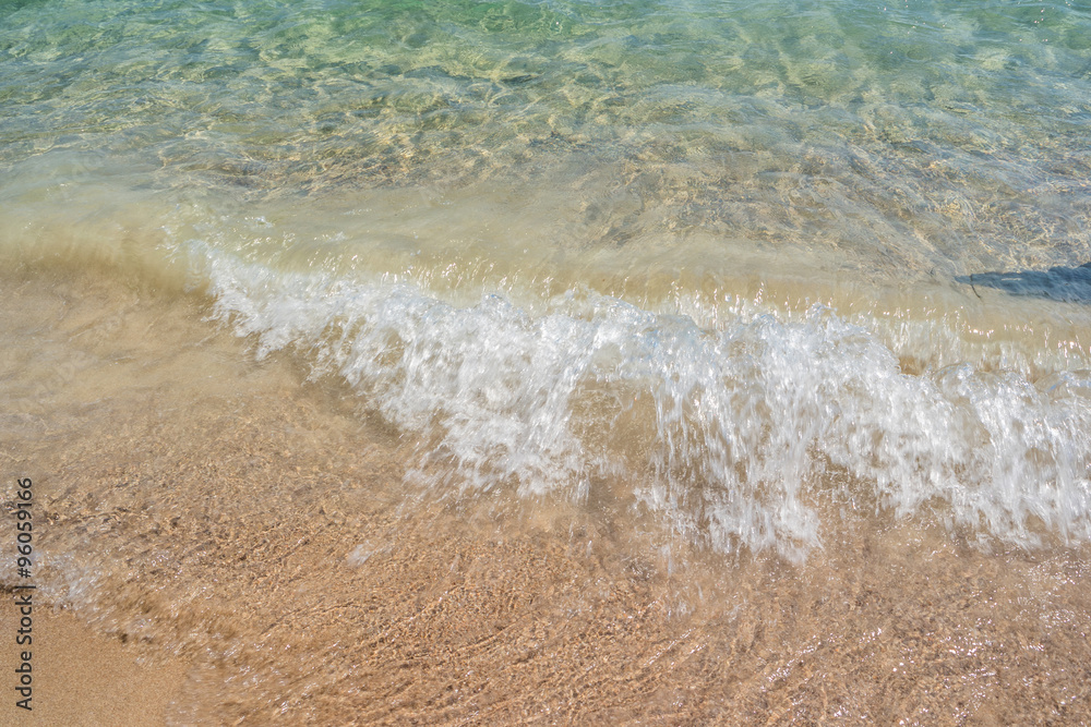 Wellen am Strand im Tyrrhenische Meer Stock Photo | Adobe Stock