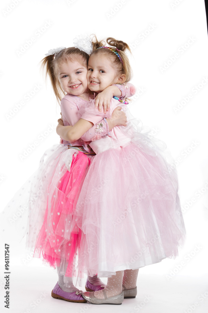 Two Little Girl Best Friends
