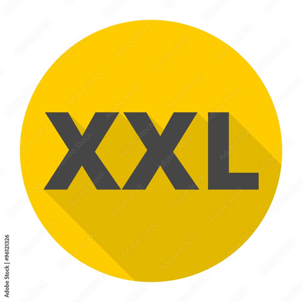 XXL icon with long shadow vector de Stock | Adobe Stock