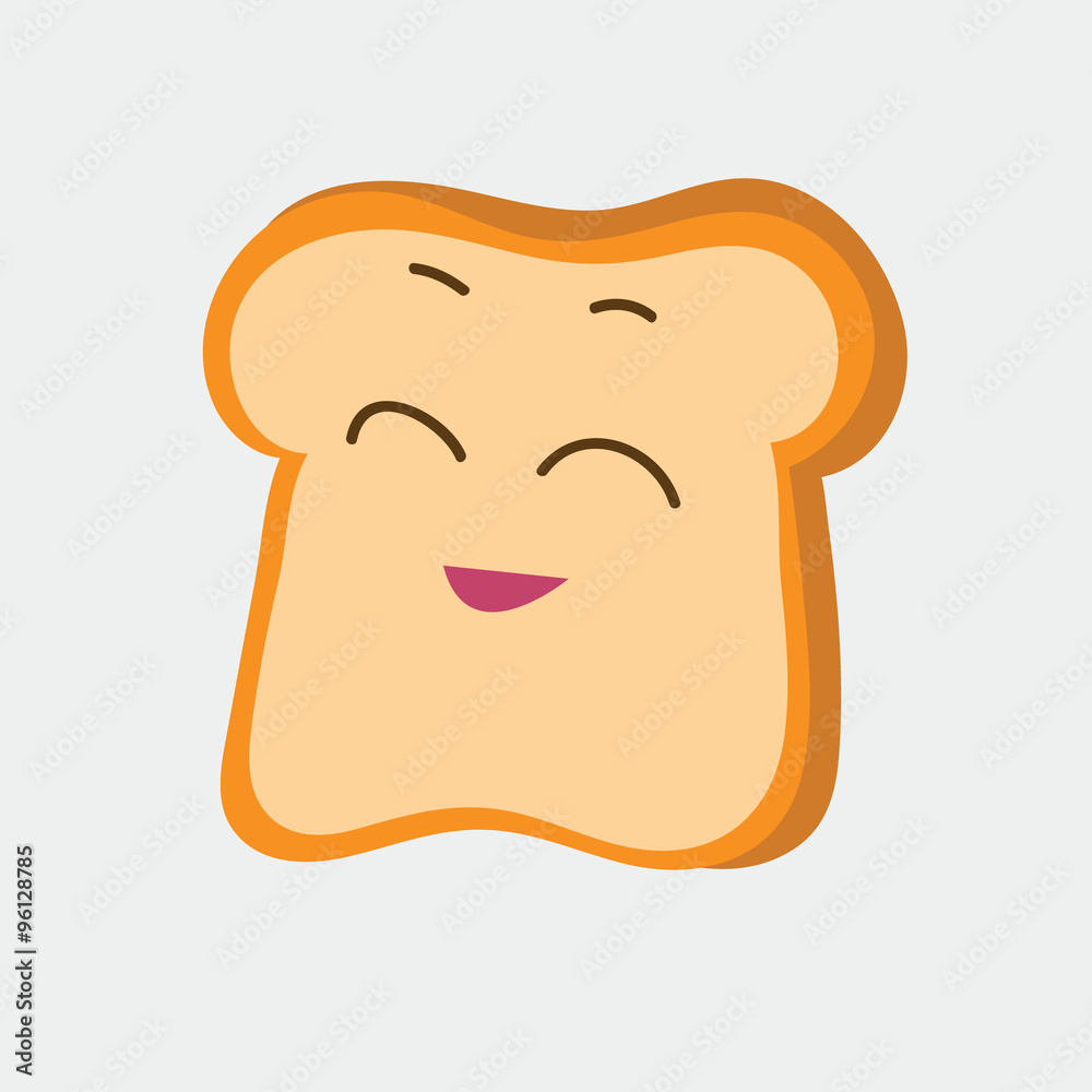 Cartoon Bread Slice
