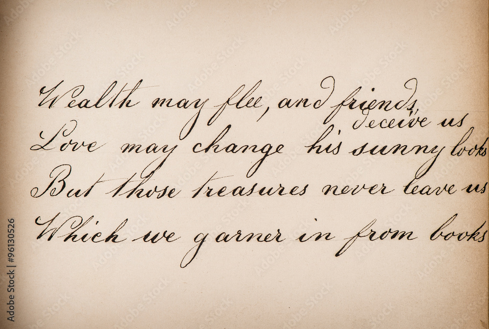 Old handwritten text. Grunge vintage paper texture Stock Photo | Adobe ...