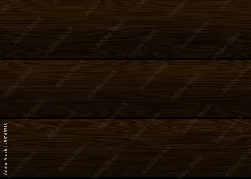 Seamless wood texture. Vector dark planking background. Walnut, cedar ...