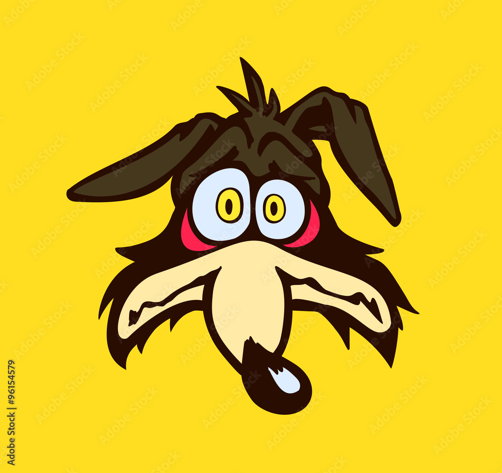 Vintage Toons: Gosh! Retro worried cartoon character face in anguish ...