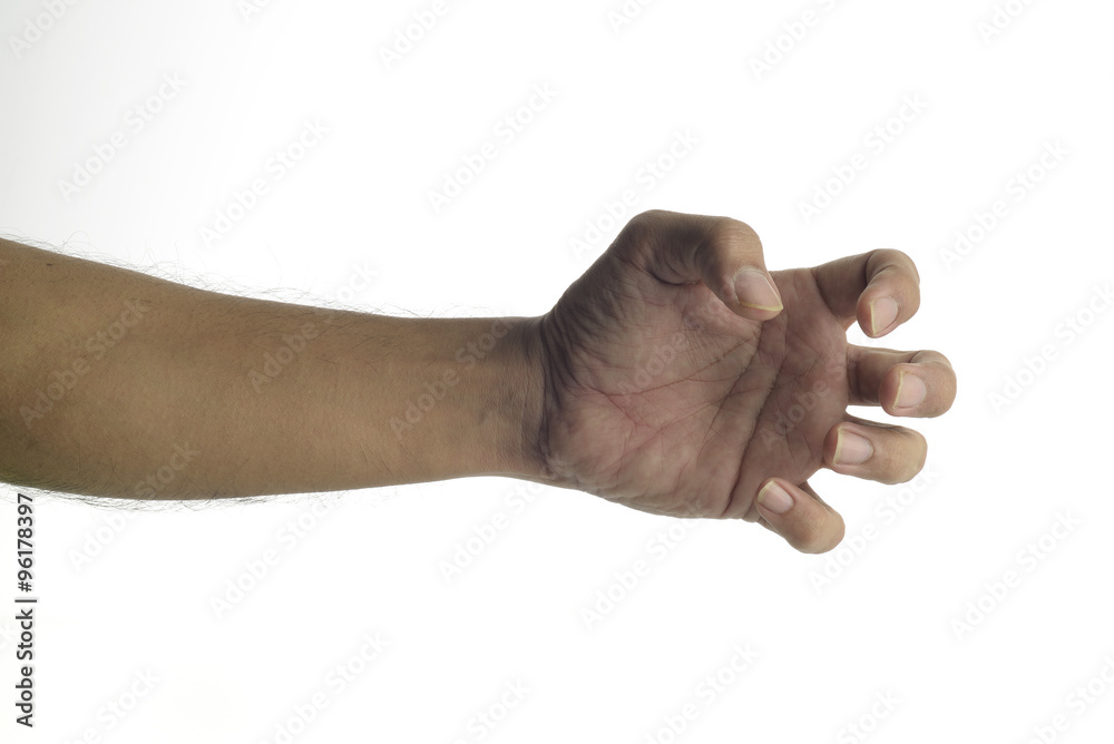 Human hand / High resolution image of scratching gesture with human ...