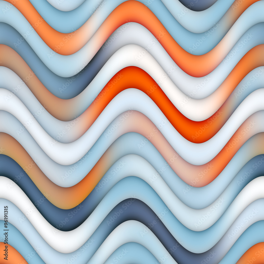 Raster Seamless Blue Orange Lines Gradient Wavy Stripes Pattern Stock ... Raster Seamless Blue Orange Lines Gradient Wavy Stripes Pattern Stock ...