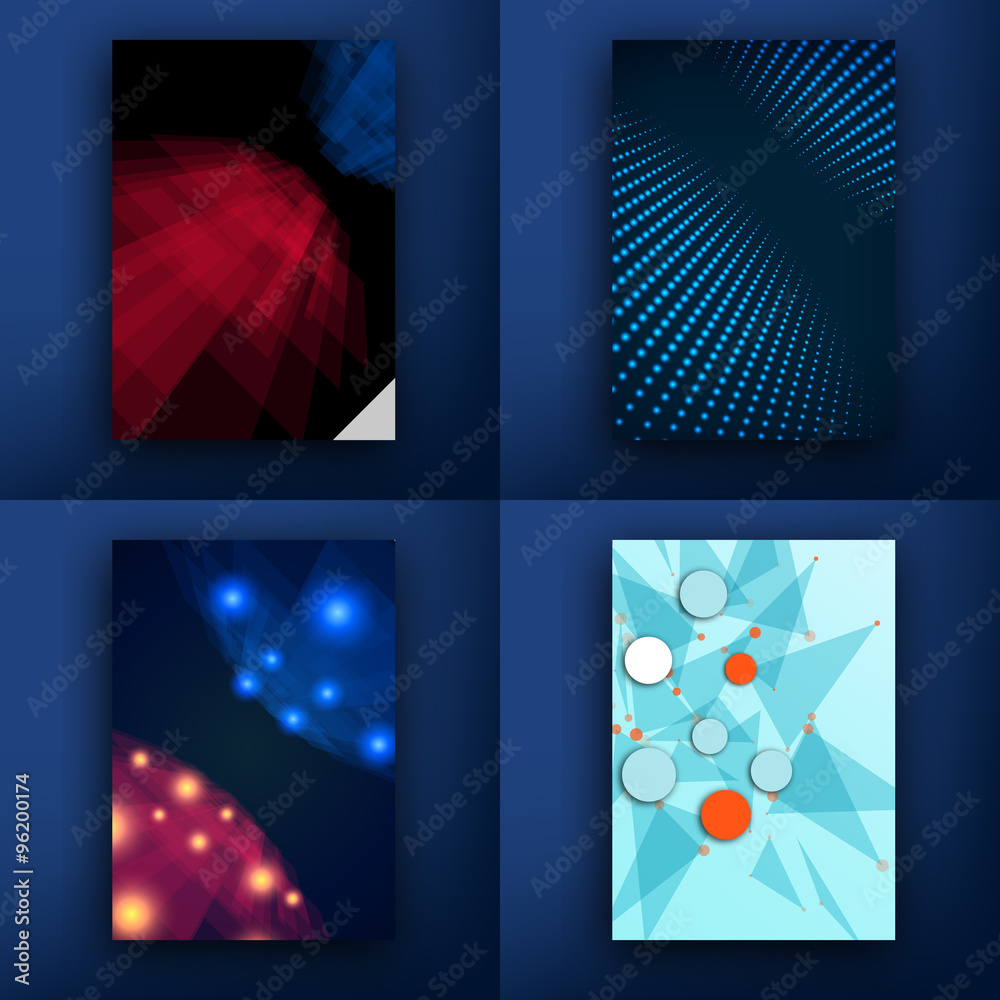 Templates Design Set Of Web Mail Brochures Mobile Technology And Infographic Concept
