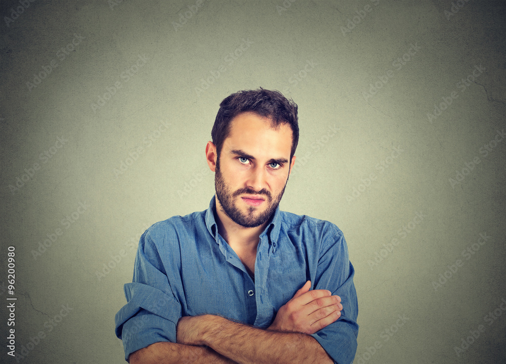 angry grumpy young man, about to have nervous breakdown Stock-Foto ...