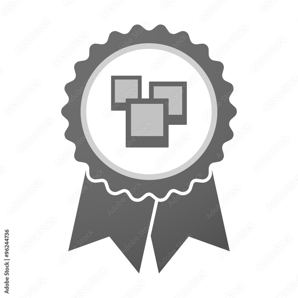 Vector badge icon with a few photos Stock Vector | Adobe Stock