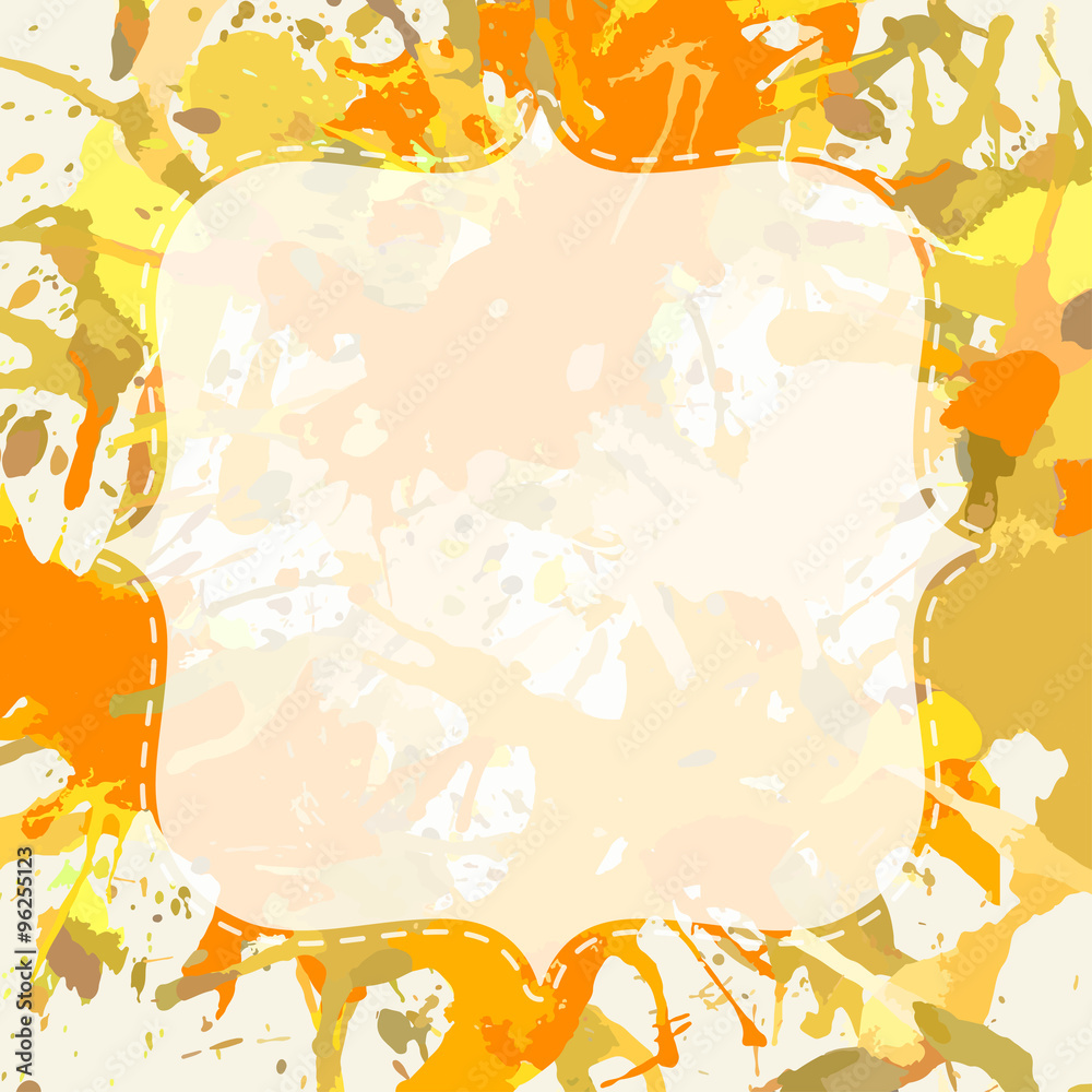 Artistic paint splashes template Stock Vector | Adobe Stock