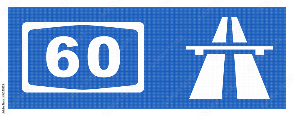 A60-Symbol mit Reflektierung Stock-Illustration | Adobe Stock