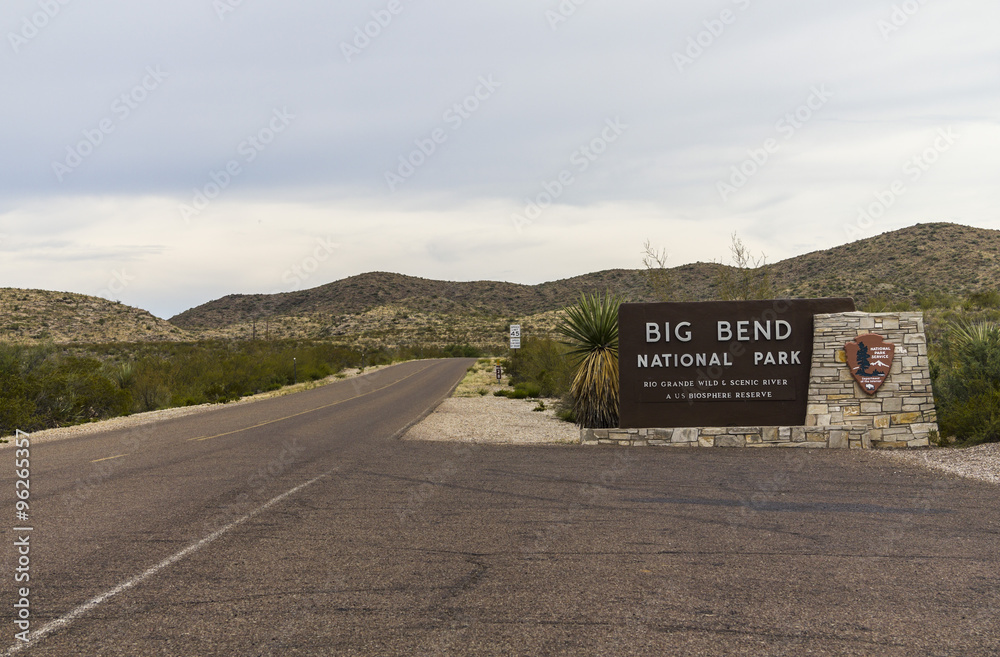 Welcome Sign of Big Bend National Park Stock Photo | Adobe Stock