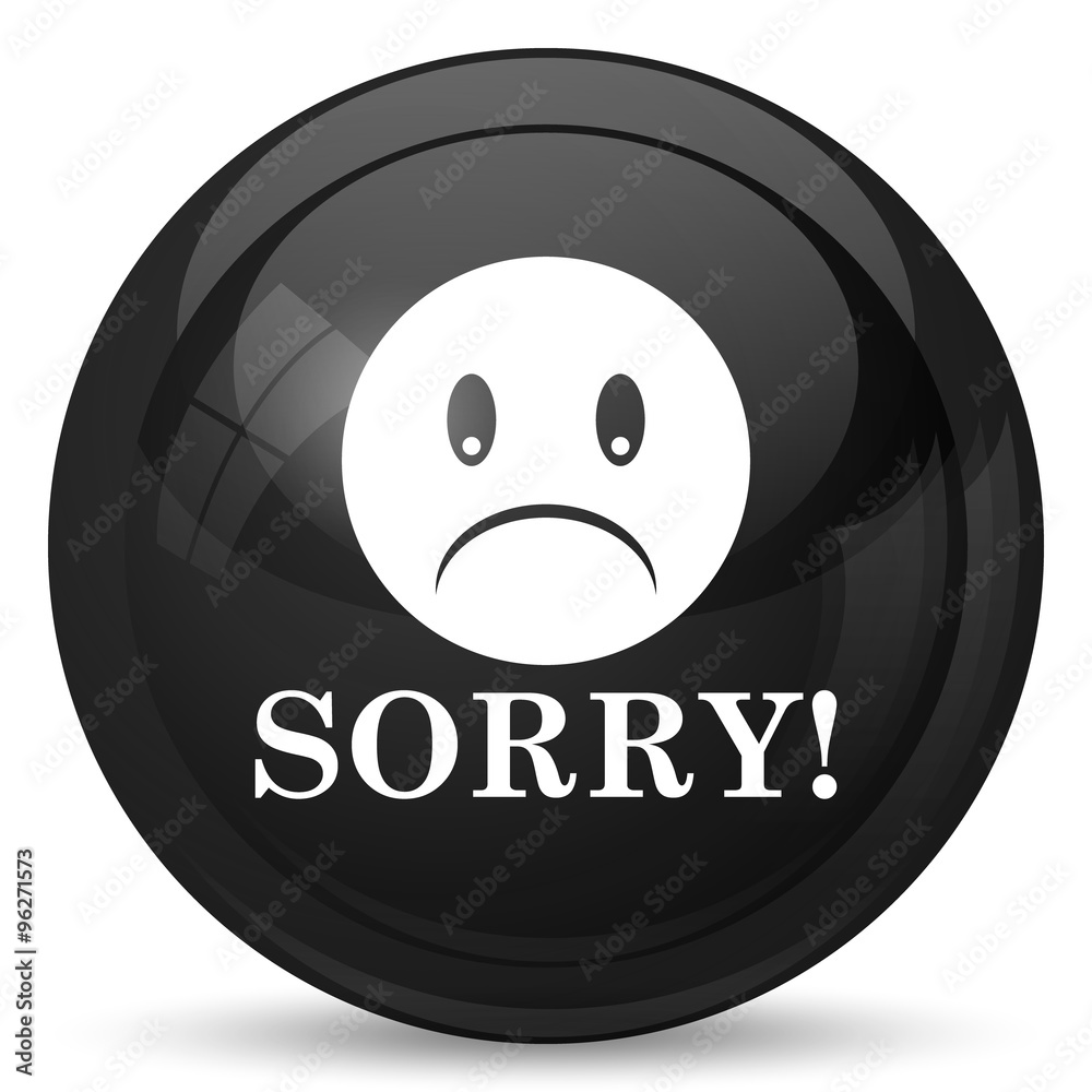 Sorry icon Stock-Illustration | Adobe Stock