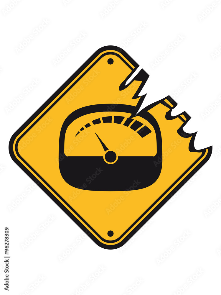 speedometer fuel gauge indicates empty fuel tank refuel sign warning ...
