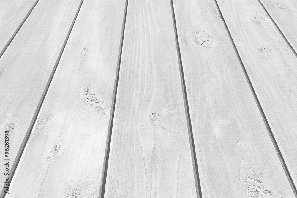 Natural outdoor white wood floor background and texture Stock Photo ...