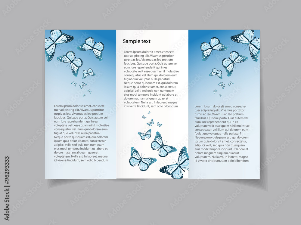 Vector art graphic illustration of brochure design Stock Vector | Adobe ...