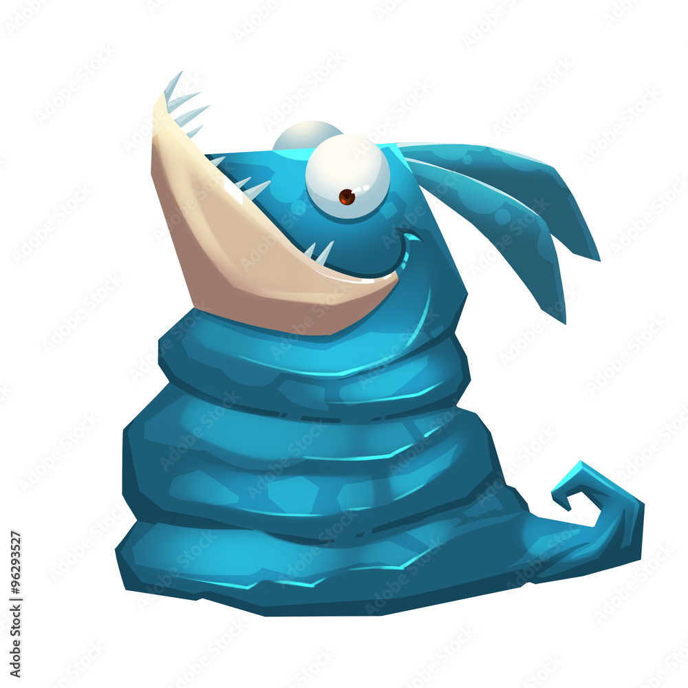 Illustration iSolated: Forest Monster. No Name Monster. Realistic ...