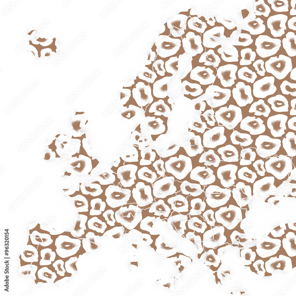 Mappa Europa 3D texture Stock Illustration | Adobe Stock