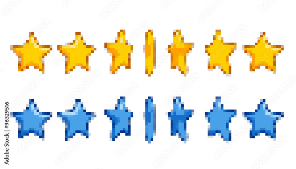 Cartoon rotation of the star. Stock Vector | Adobe Stock