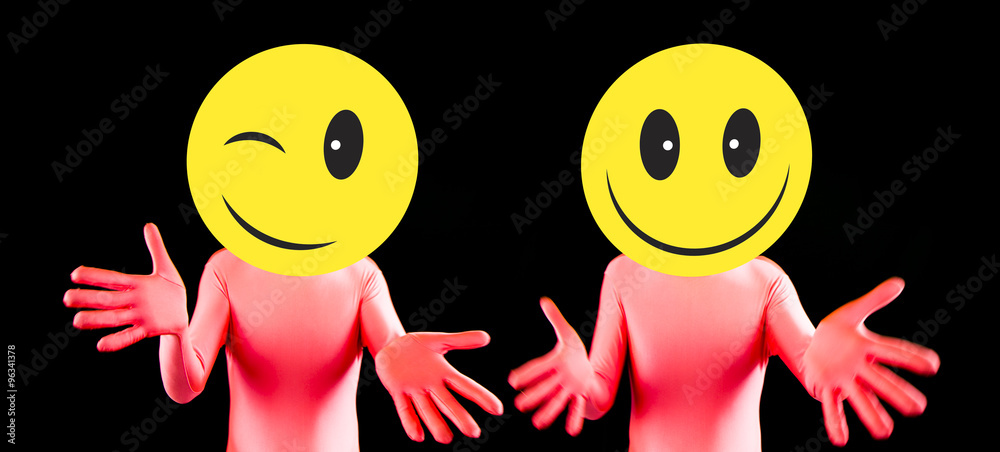 acid smiley rave dancer Stock Photo | Adobe Stock