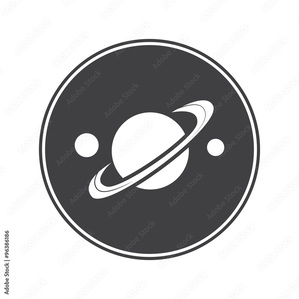 Saturn planet icon Stock Vector | Adobe Stock