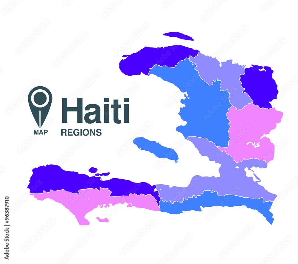 Map of Haiti Stock Vector | Adobe Stock
