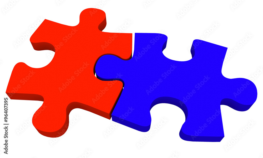 2 Puzzle Pieces Together