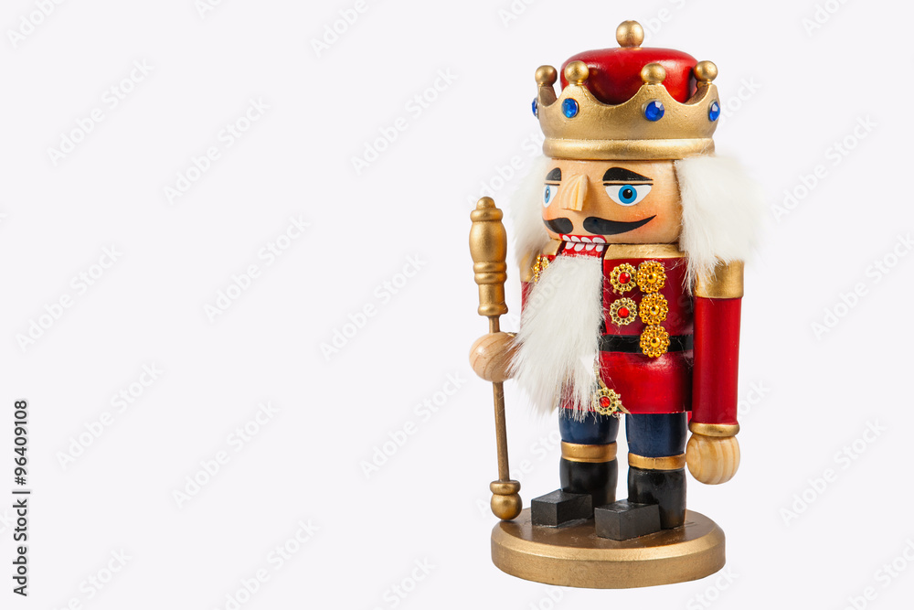 Poster Traditional figurine christmas nutcracker wearing an old ...
