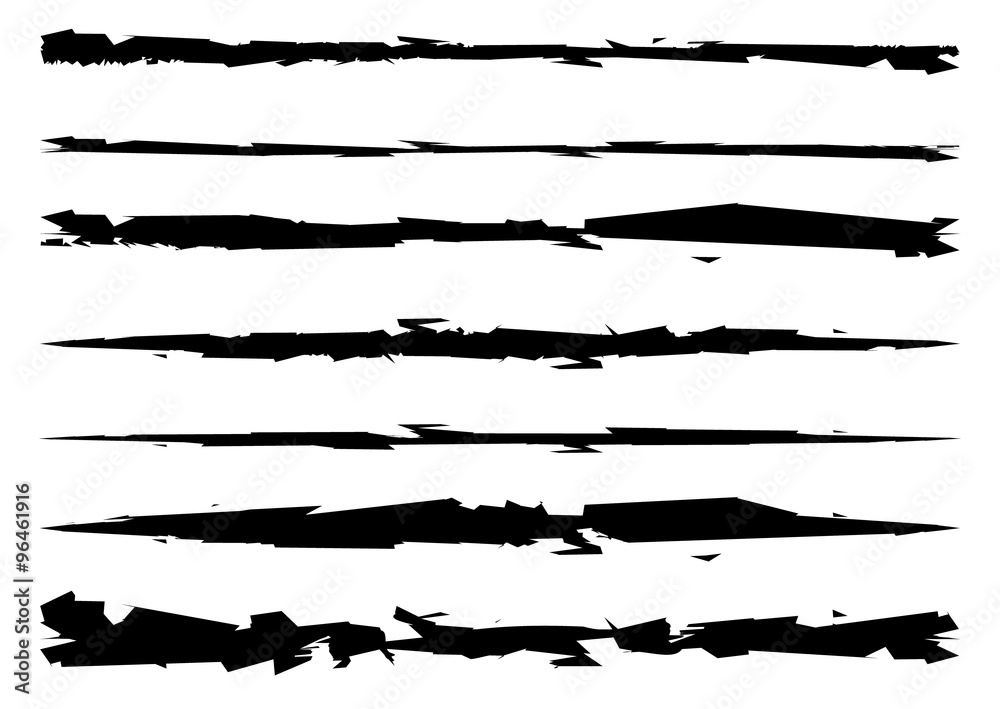 grungy, textured brush strokes, rip, scratch vector Stock Vector ...