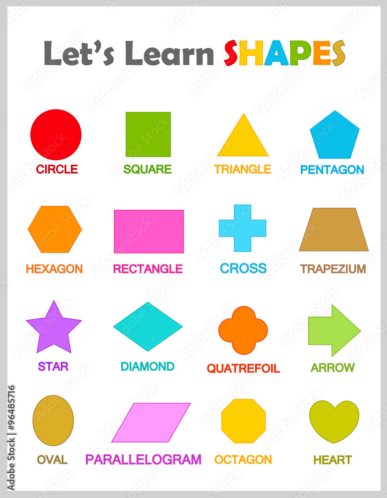 Geometric shapes Stock Vector | Adobe Stock