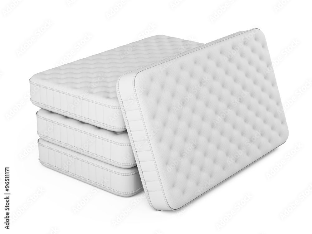 Mattress isolated on white Stock Illustration | Adobe Stock