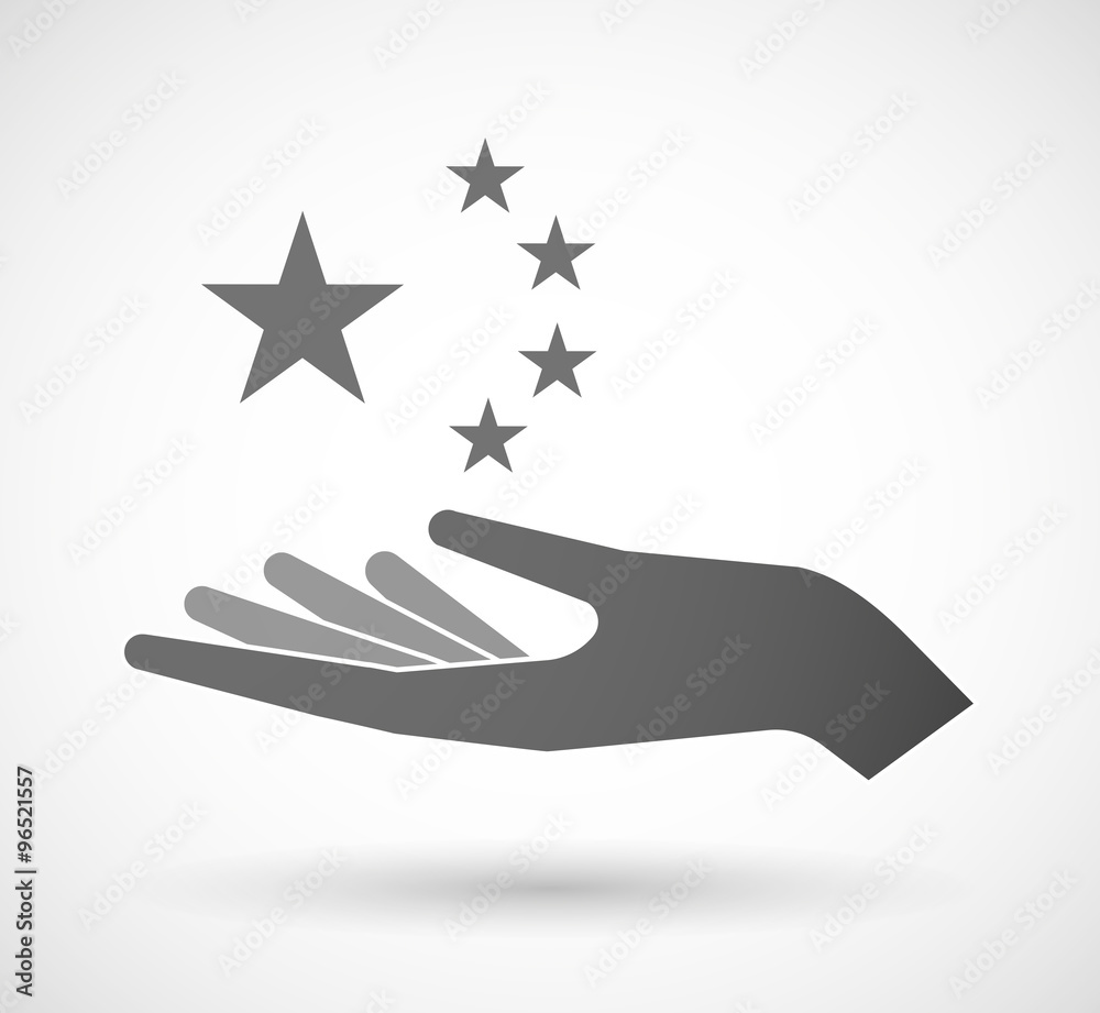 Isolated vector hand giving the five stars china flag symbol Stock ...