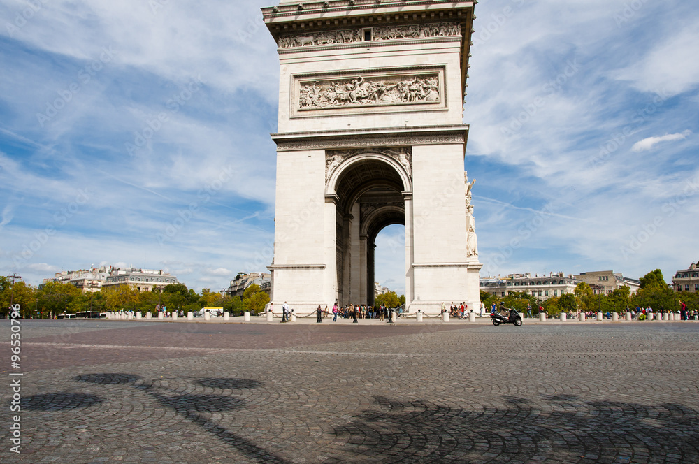 Cobble Roundabout - Arc de Triomphe - Paris Stock Photo | Adobe Stock