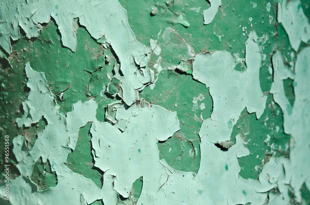 Texture of peeling green paint with shapes reminding of world map Stock ...