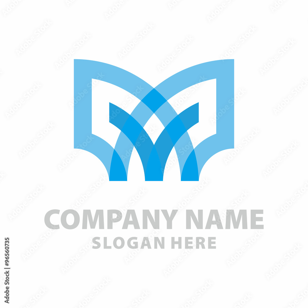 National Library logo Icon Stock Vector | Adobe Stock