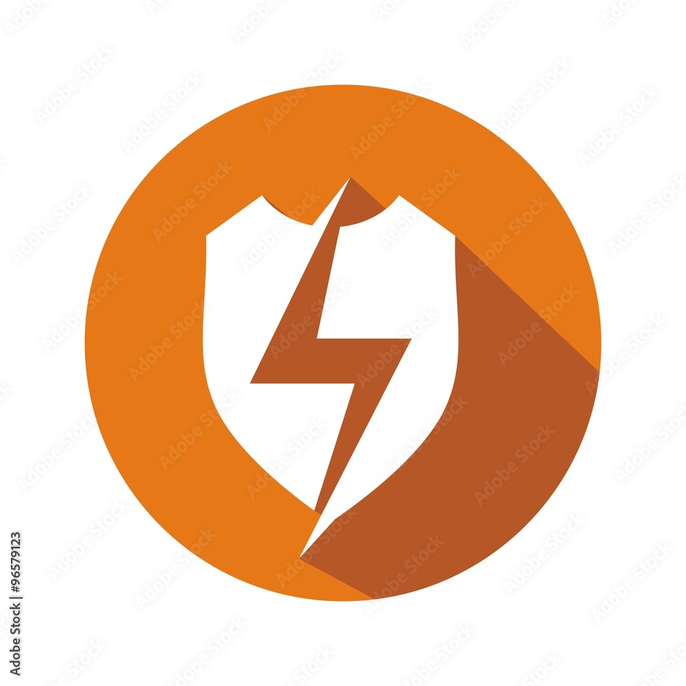 electric shield icon Stock Vector | Adobe Stock
