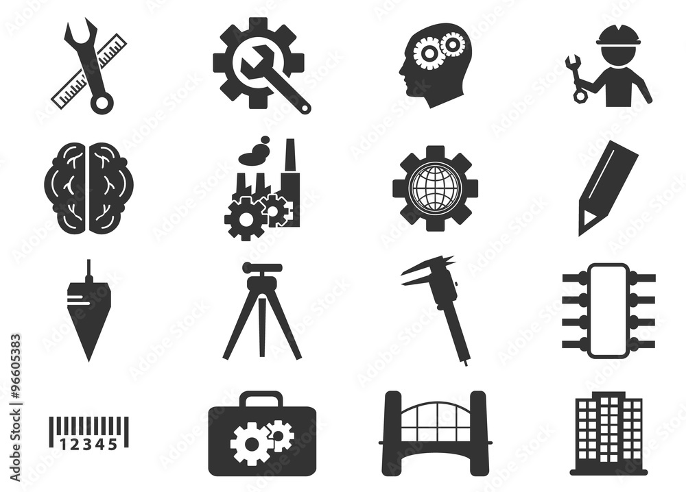 Engineering vector icons Stock Vector | Adobe Stock