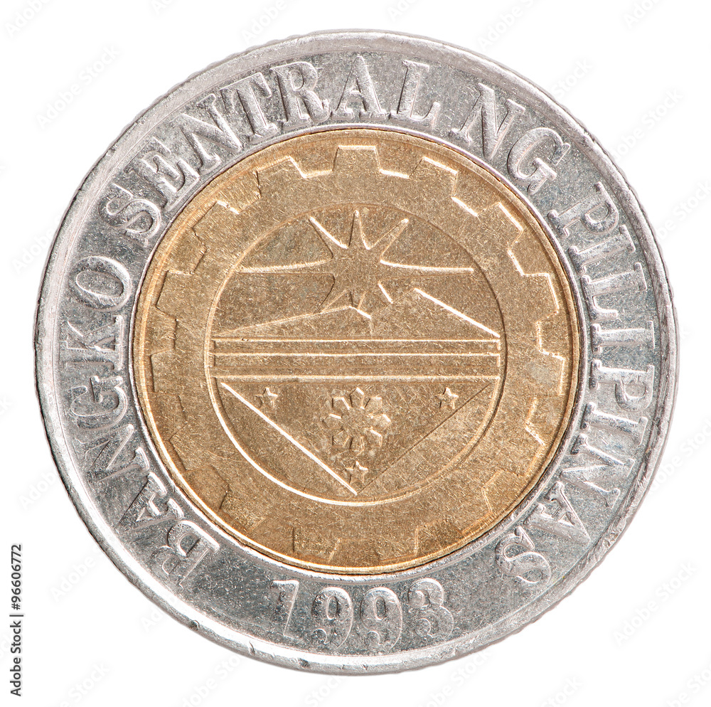 Philippine piso coin 10 Stock Photo | Adobe Stock
