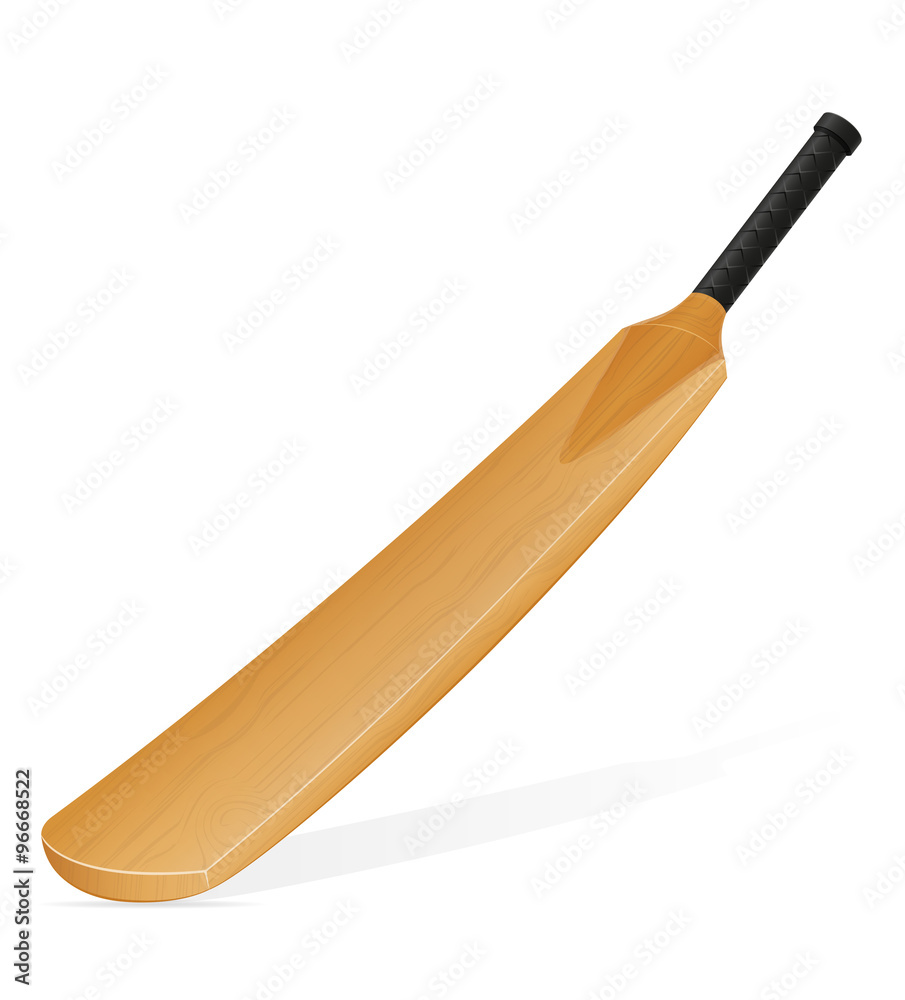 cricket bat vector illustration Stock Vector | Adobe Stock