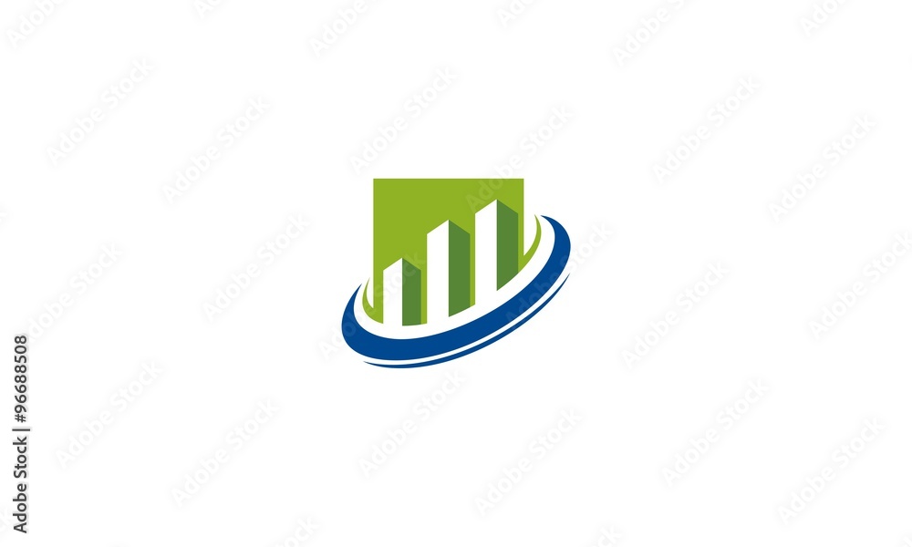abstract building growth company logo Stock Vector | Adobe Stock