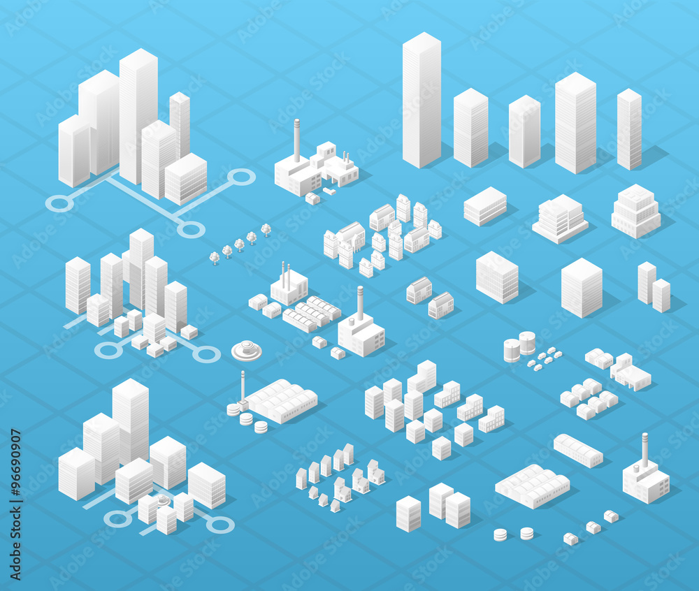 Large modern city Stock Vector | Adobe Stock