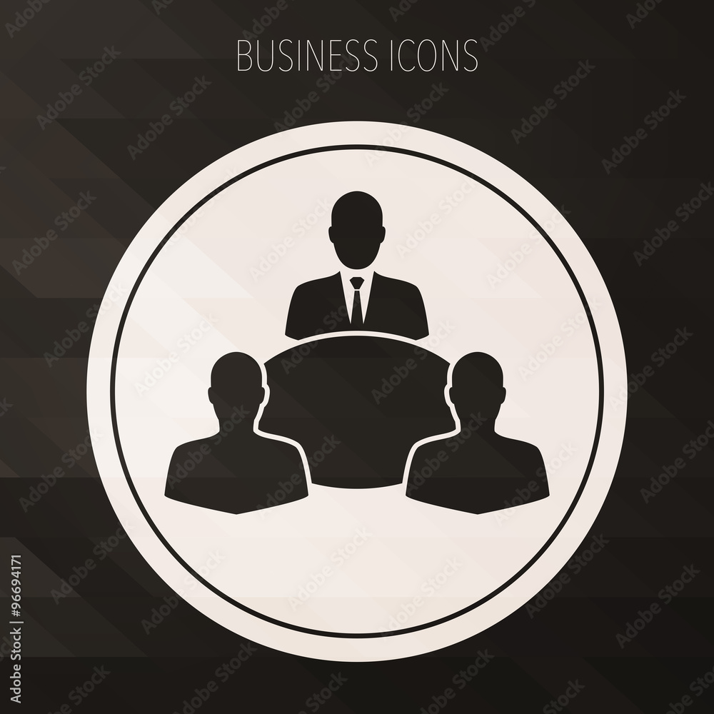 Meeting icon,Vector EPS10. Stock Vector | Adobe Stock