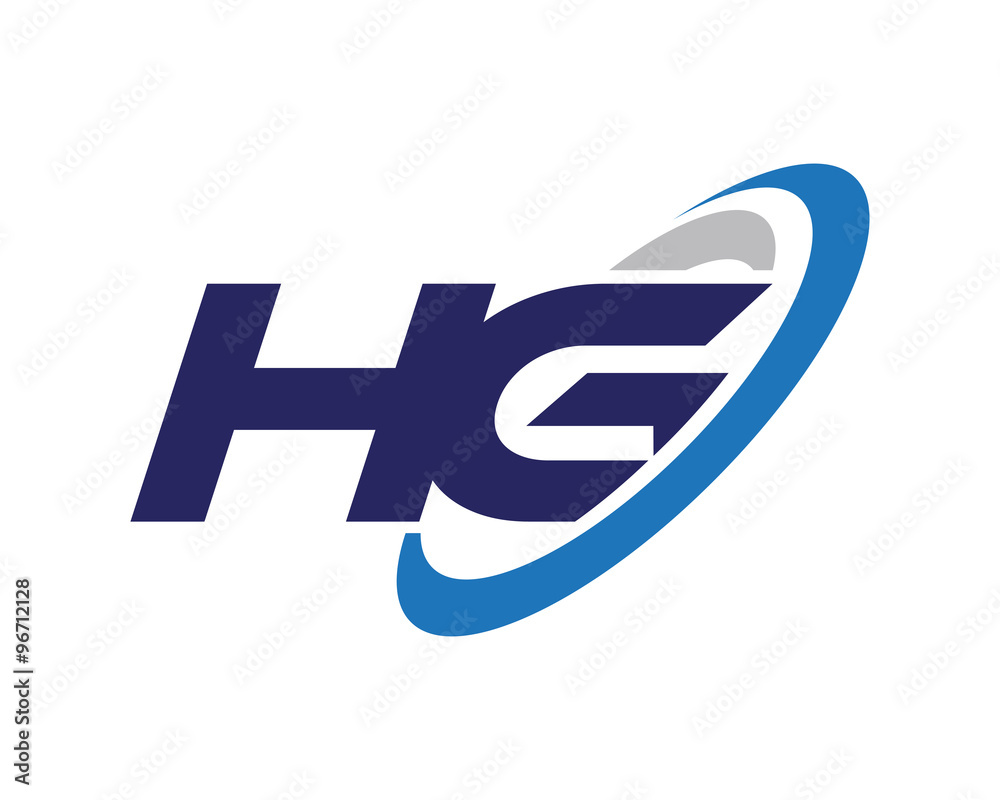 HG Letter Swoosh Group Logo Stock Vector | Adobe Stock