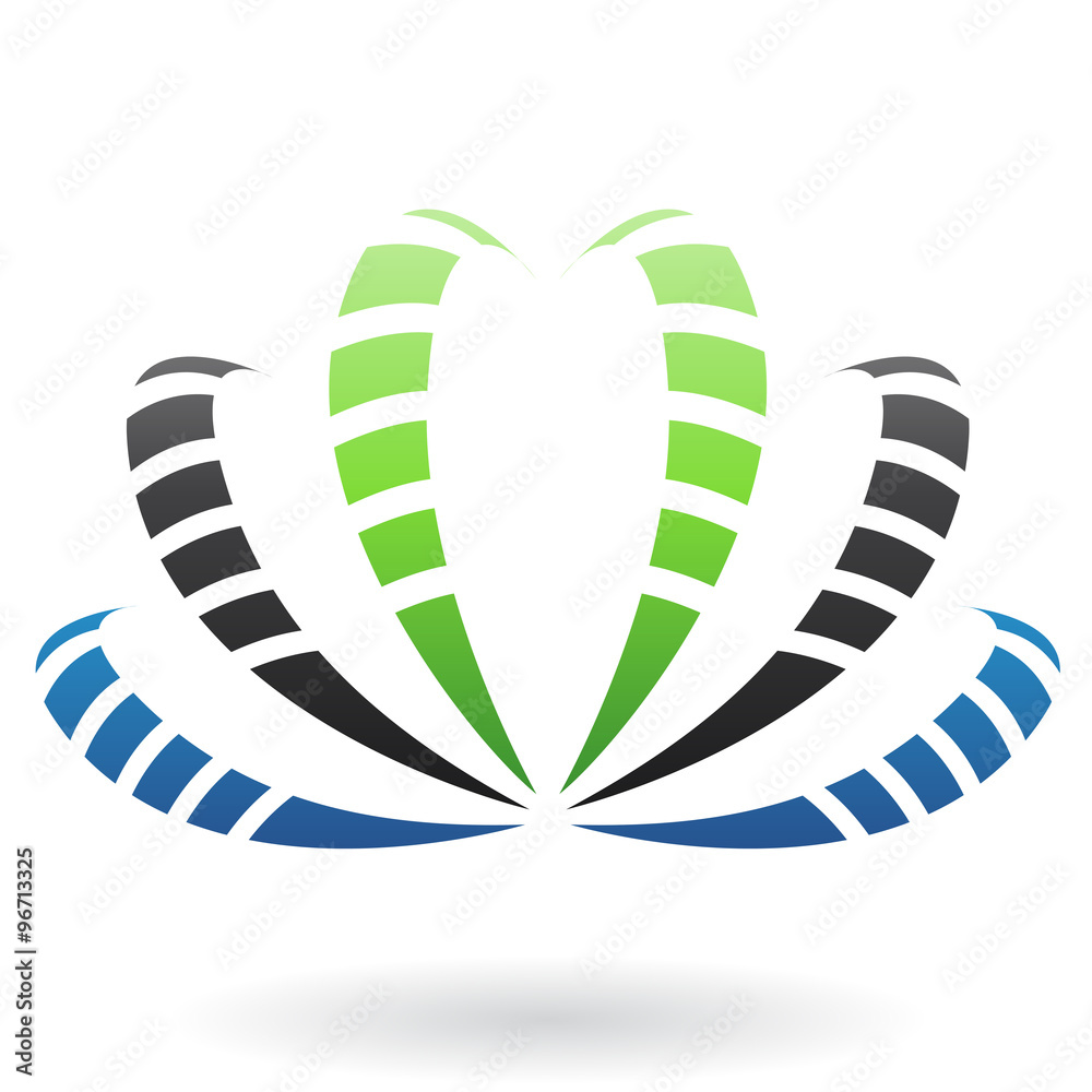 Round Crest Abstract Icon Stock Vector | Adobe Stock