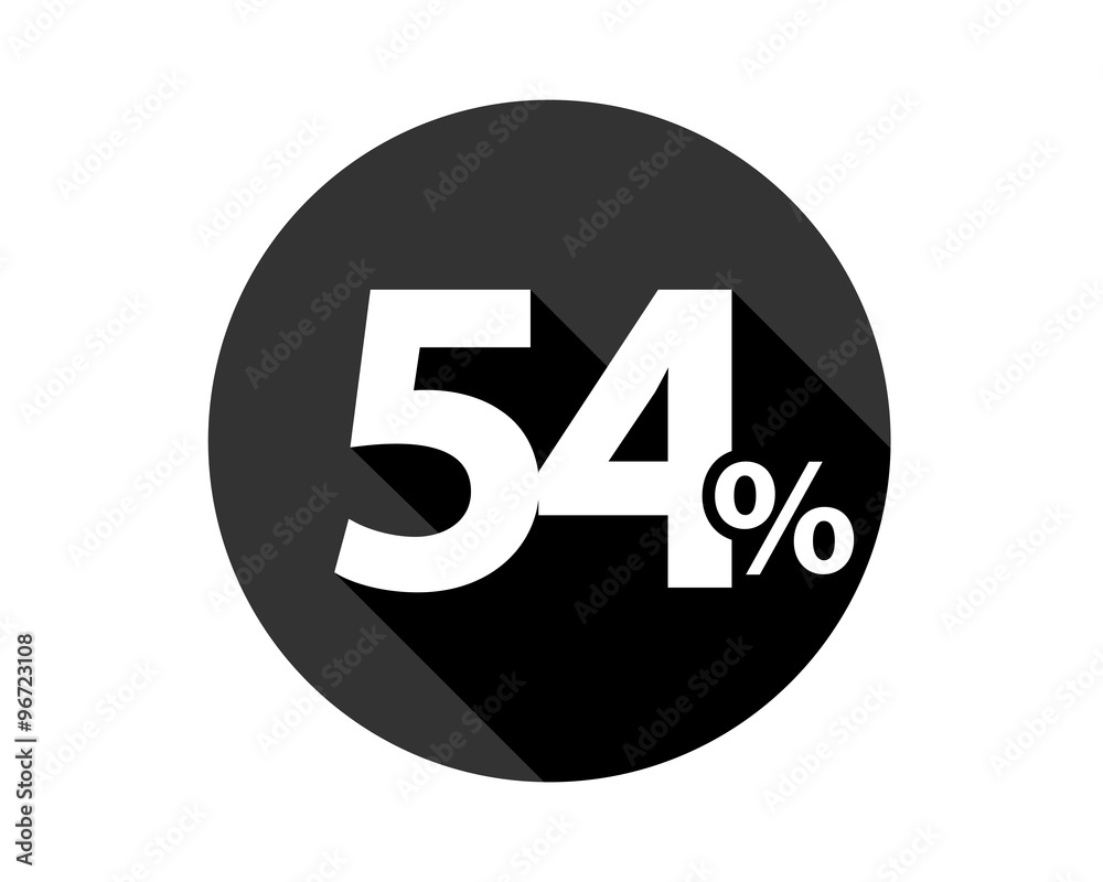54 Percent Discount Sale Black Friday Stock Vector Adobe Stock