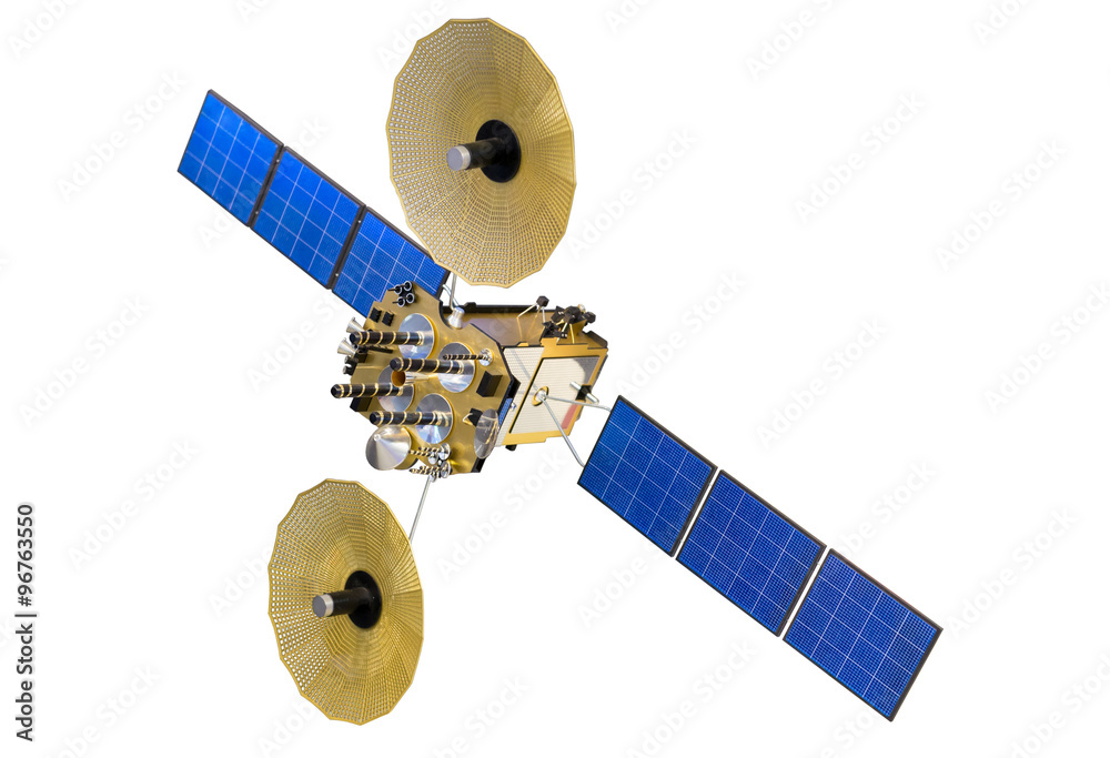Model of Telecommunication Satellite Stock Photo | Adobe Stock
