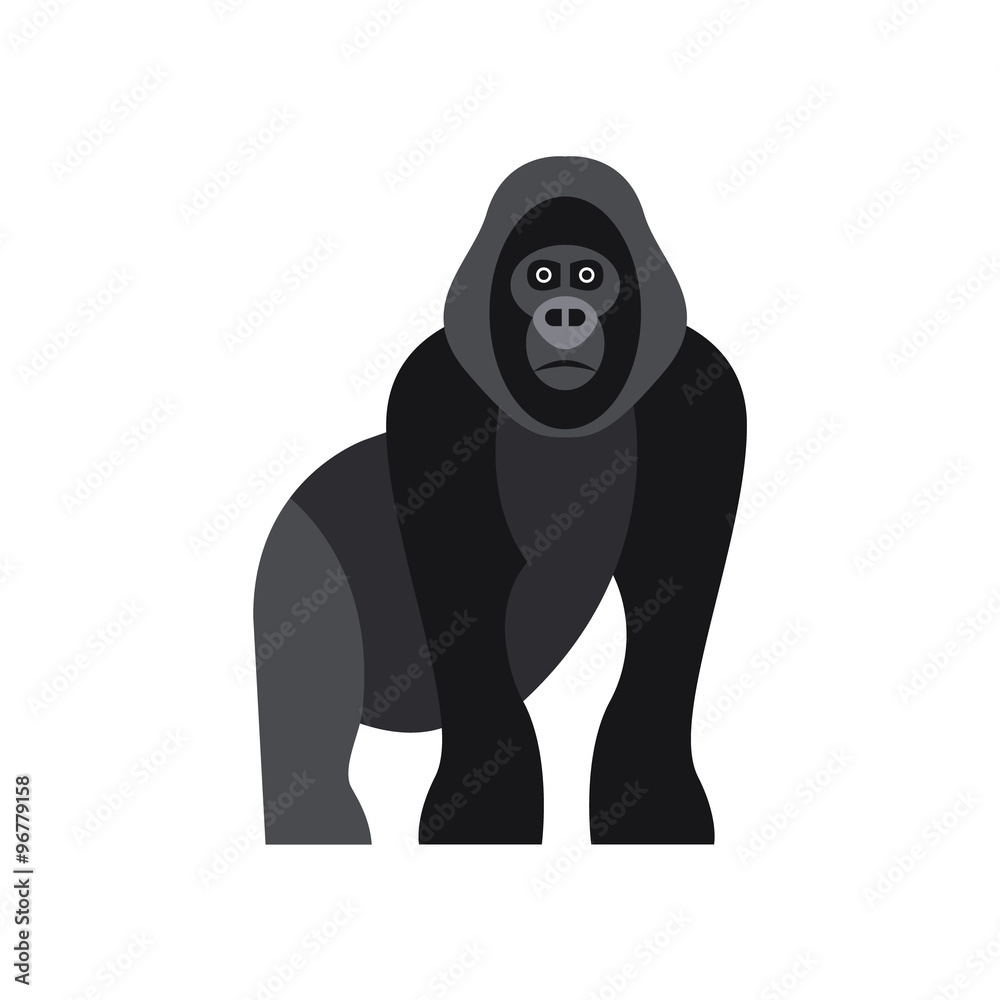 Cute monkey icon, logo, symbol. Vector illustration Stock Vector ...